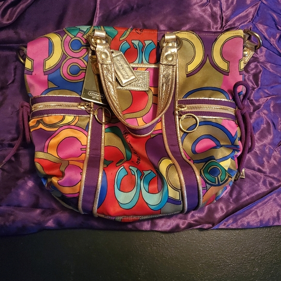 Coach | Bags | Limited Edition Multi Colored Coach Bag | Poshmark